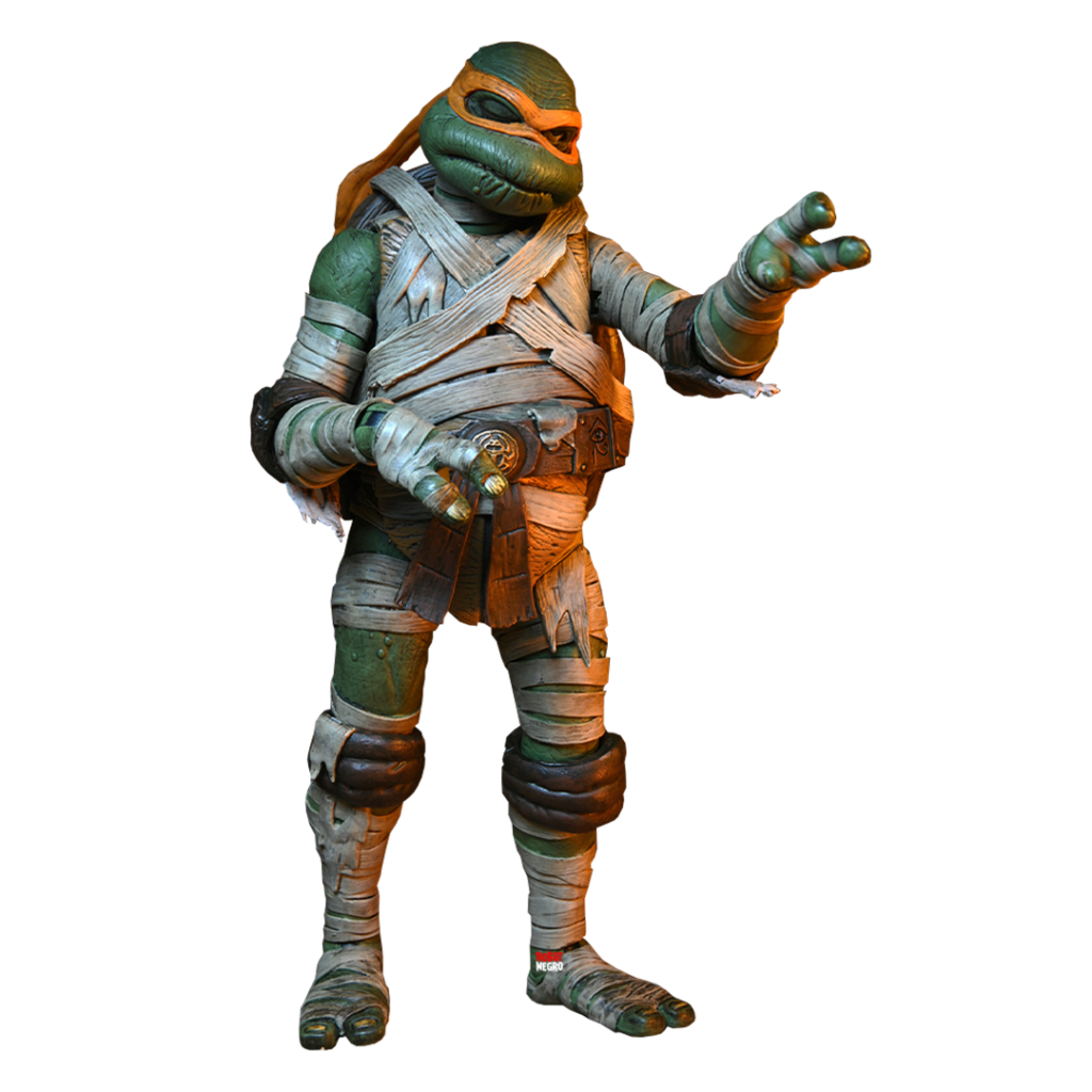 Universal Monsters x TMNT Michelangelo as The Mummy – Robot Negro