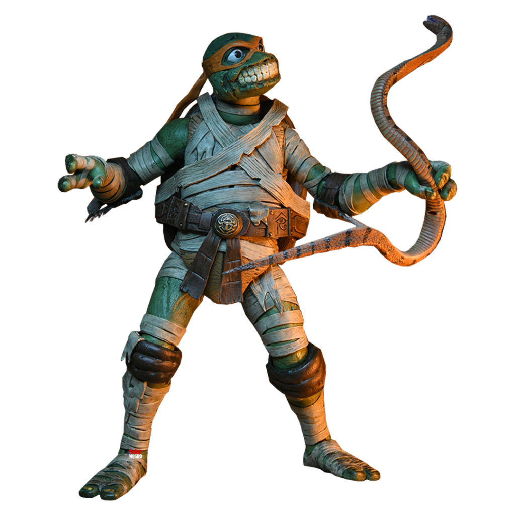 Universal Monsters x TMNT Michelangelo as The Mummy – Robot Negro